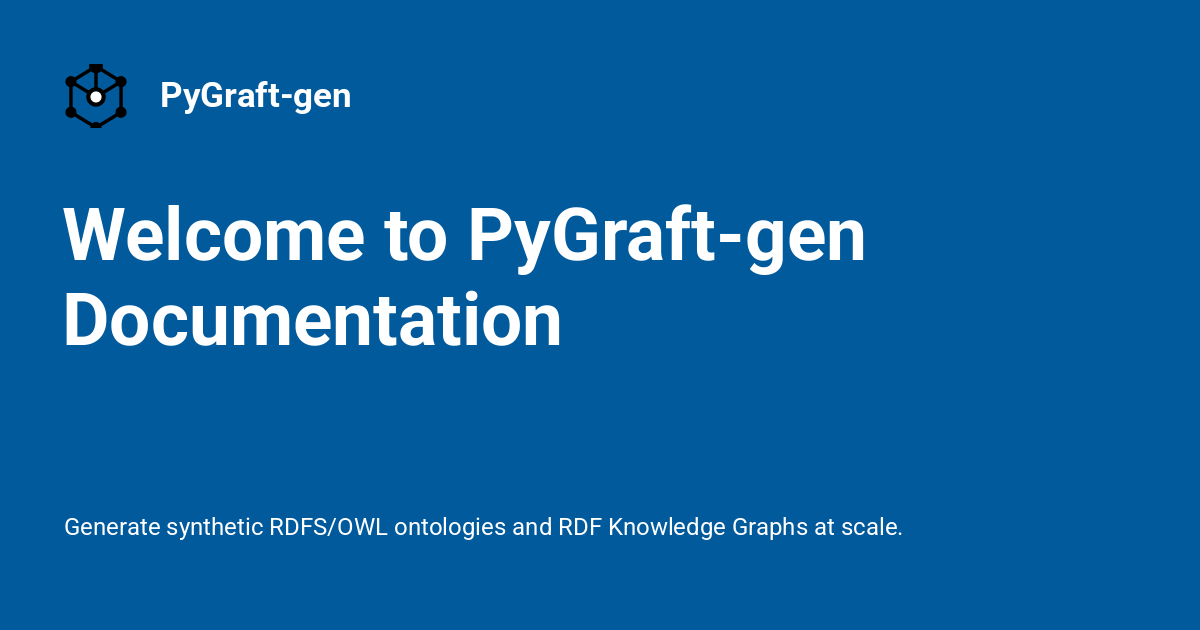 Welcome to PyGraft-gen Documentation - PyGraft-gen